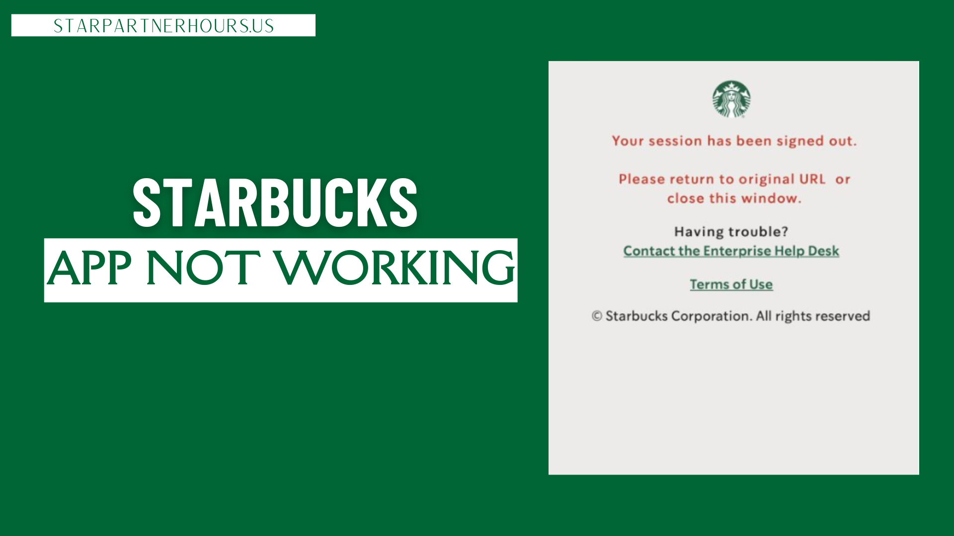 Starbucks App not Working - Having Problem Using Application? Starbucks App not Working - Having Problem Using Application?